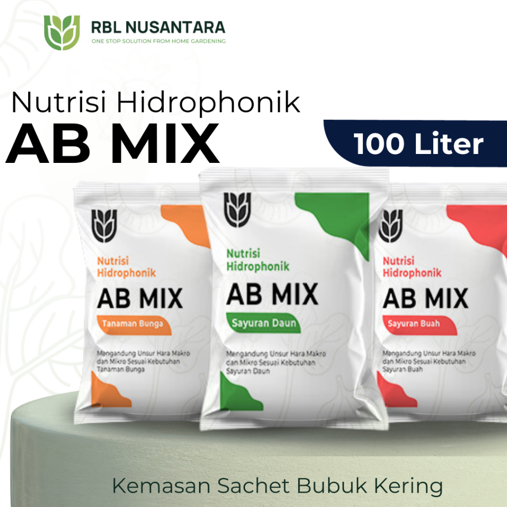 Jual NUTRISI HIDROPONIK - AB Mix Goodplant Kemasan Untuk 100 Liter Air ...