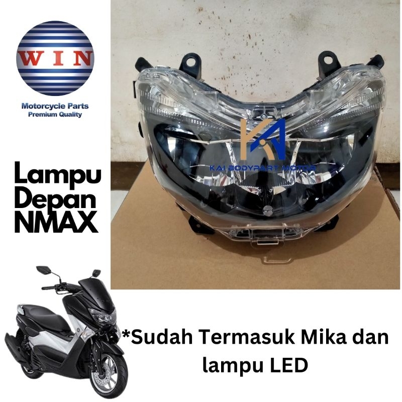 Jual Lampu depan Reflektor + LED Nmax Old merk WIN original | Shopee ...
