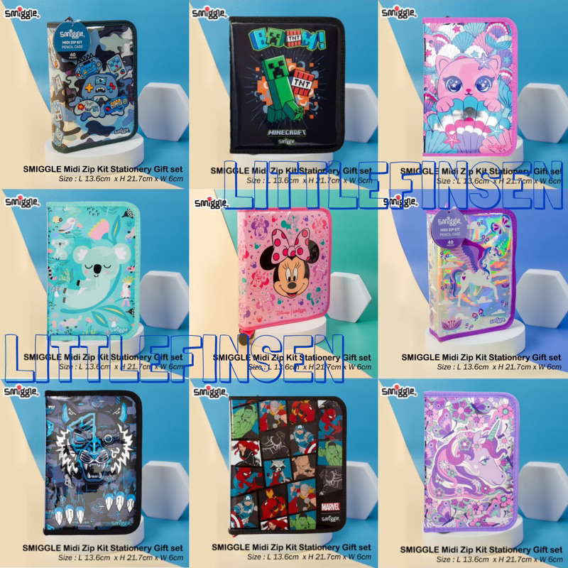 Jual Smiggle zip it pencil case/smiggle ariel/pencil case smiggle ...