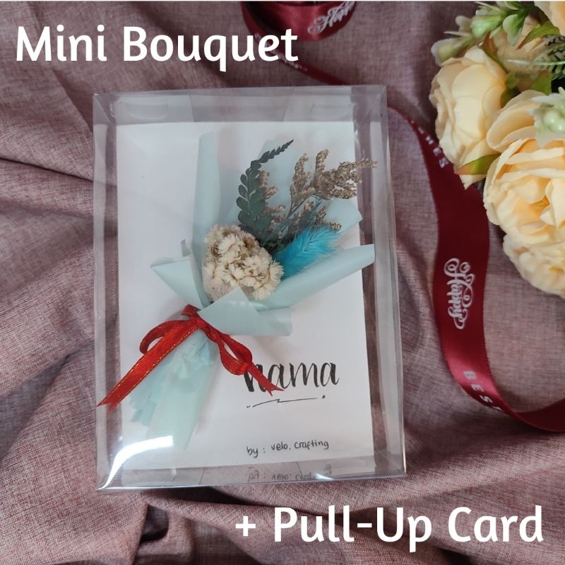 Jual Greeting Card Bouquet Mini / Pull Up Card / Pop Up Card / Buket ...
