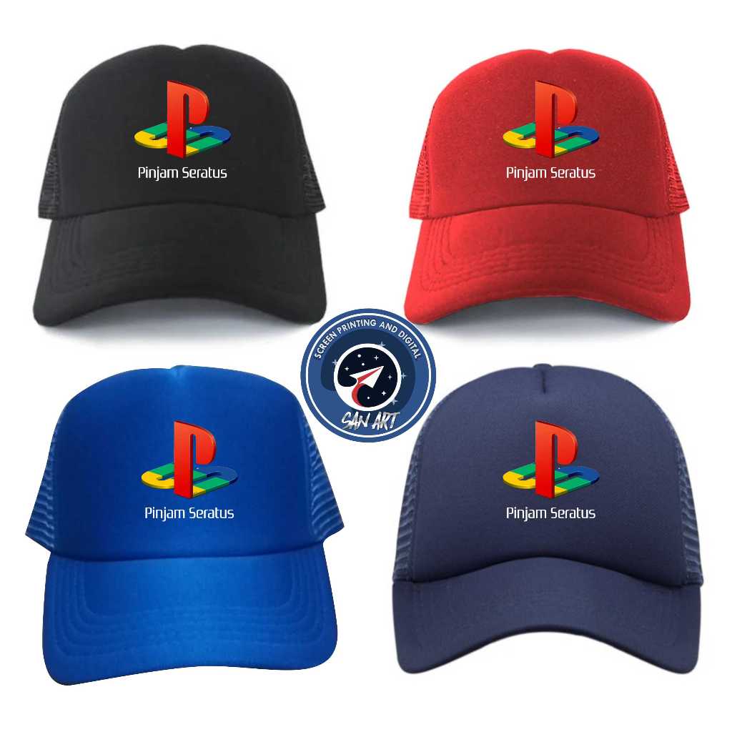 Jual Topi jaring/trucker logo pinjam dulu seratus kualitas terbaik ...