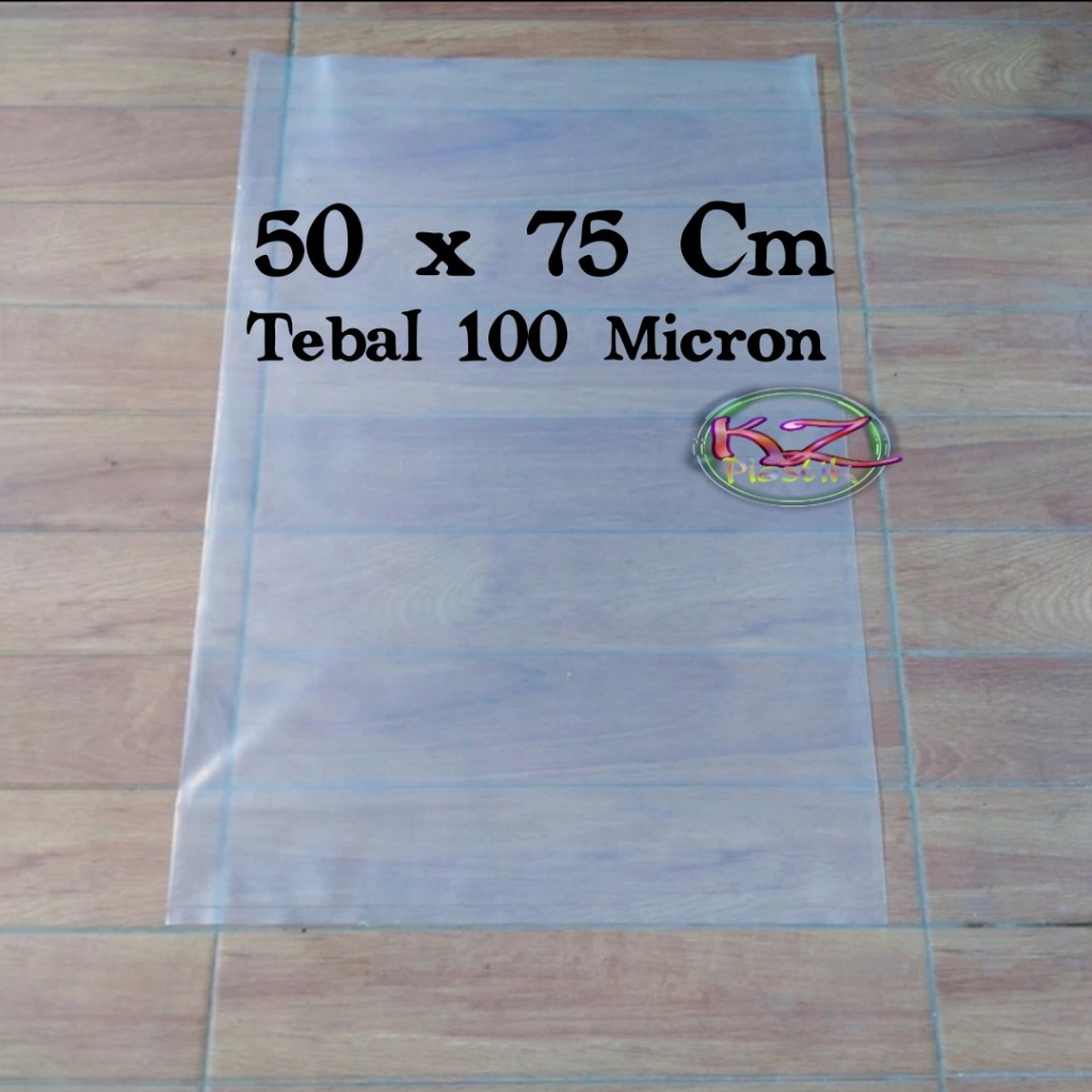 Jual Plastik PE Bening 50 x 75 Cm Tebal 100 Micron , Plastik Tebal 100 ...