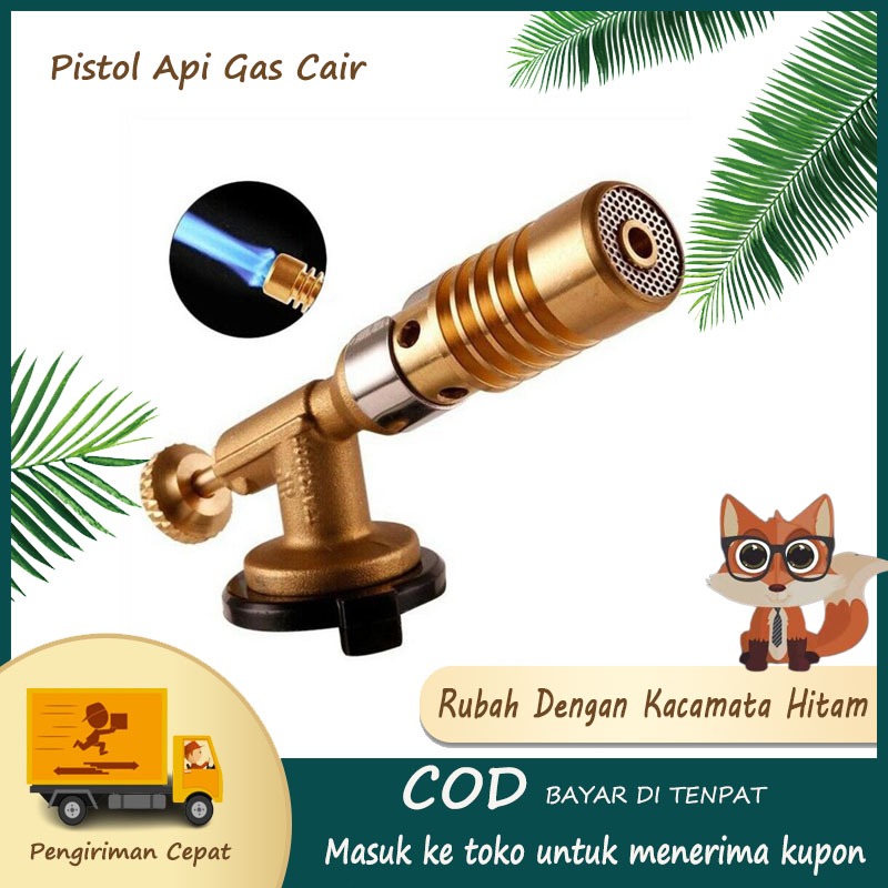 Jual (COD,dalam Stok)Flame gun premium bahan full tembaga, torch manual ...