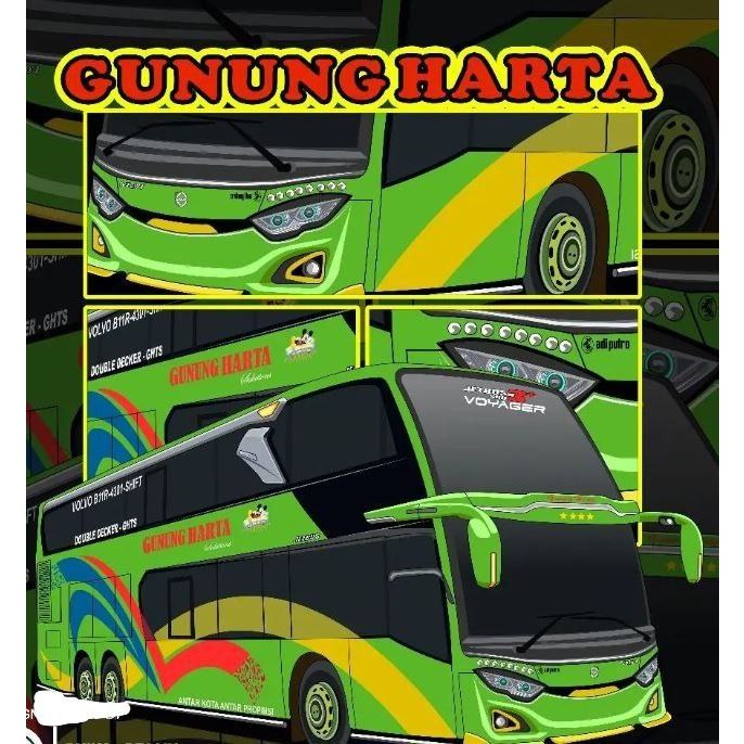 Jual Stiker Bus Mania Bus Artis Gunung Harta Laser Sticker Shopee Indonesia