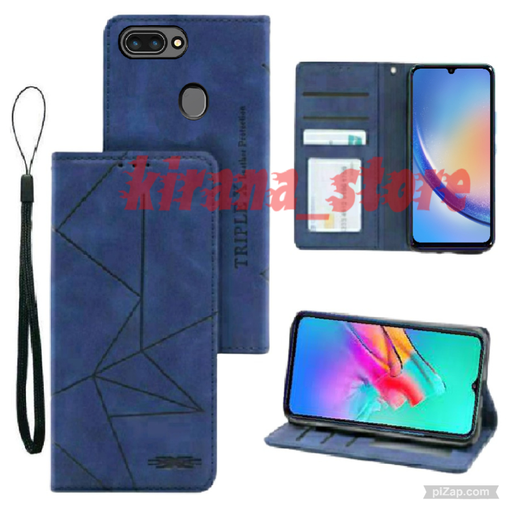 Jual OPPO A12 OPPO A5S OPPO F9 OPPO A7 Flip Case Flip Motif Dompet ...