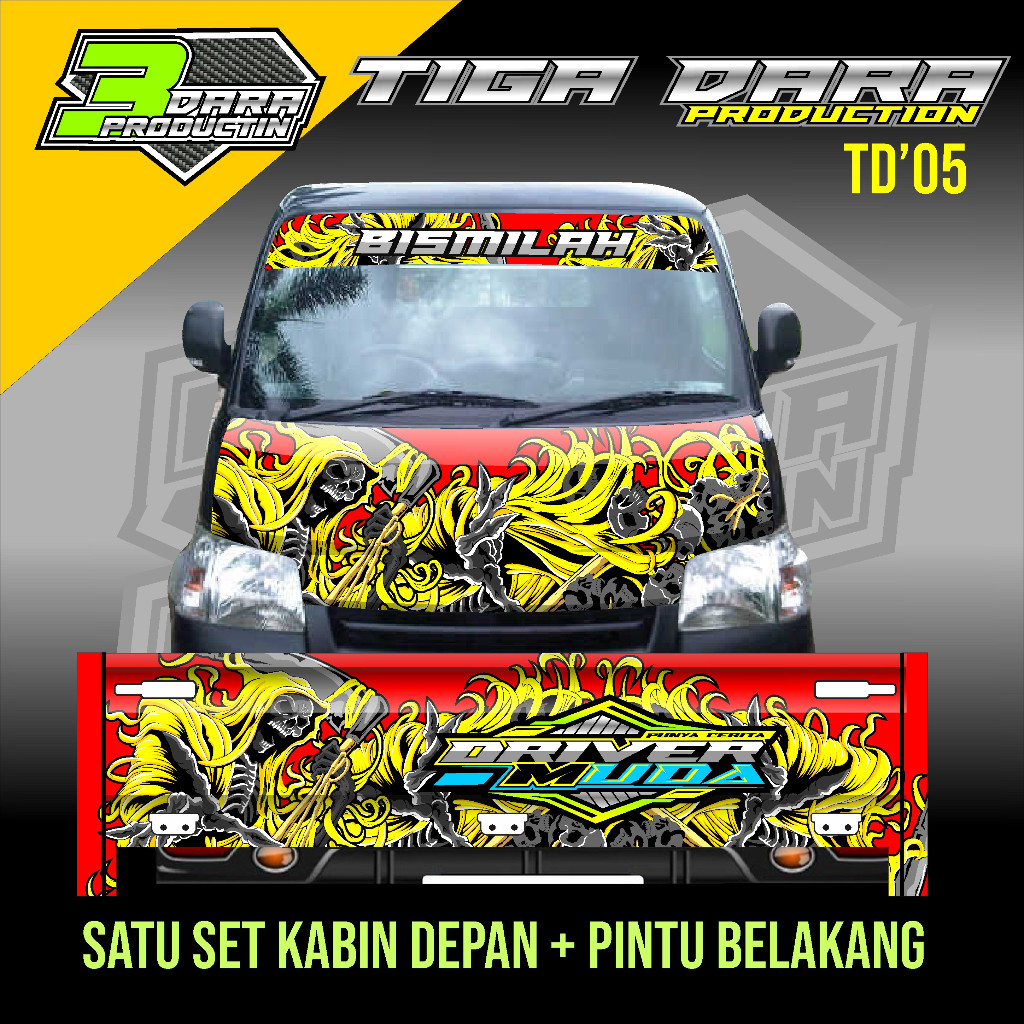 Jual STIKER DECAL KABIN GRANDMAX STIKER KACA GRANDMAX STIKER PINTU ...