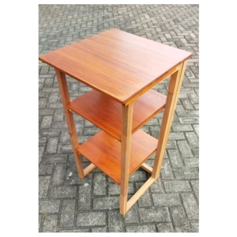Jual meja tinggi custom 3 susun serbaguna request ukuran 40 x 40 cm ...