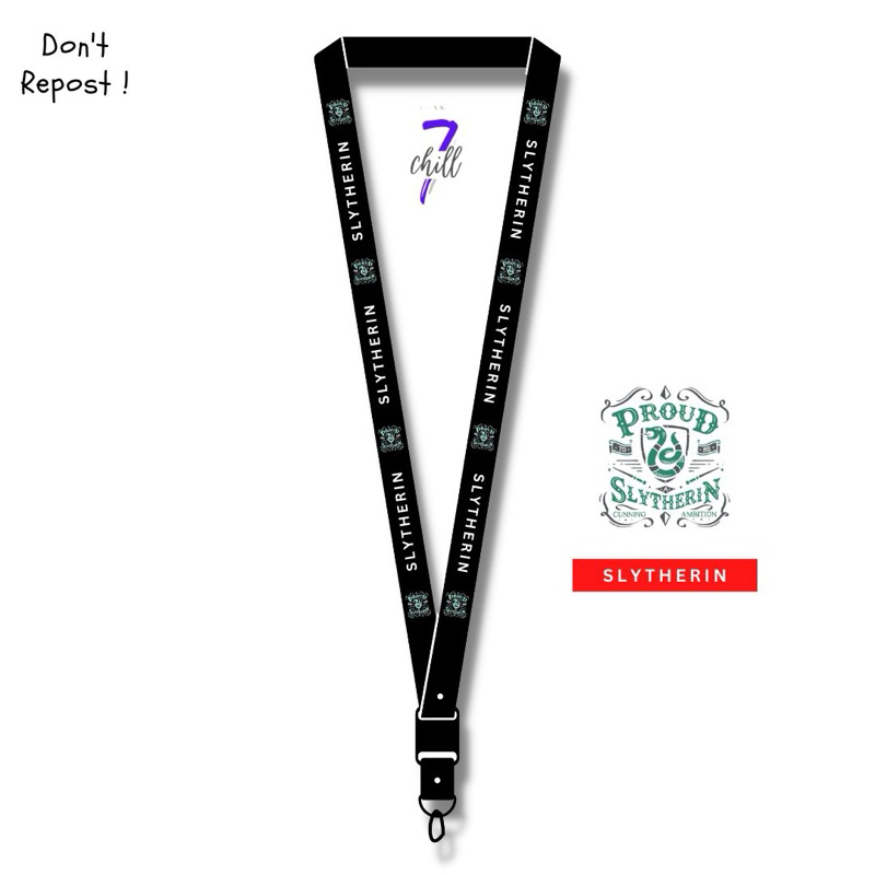 Jual Lanyard Harry Potter Slytherin Gryffindor ID Card Custom Tali ...