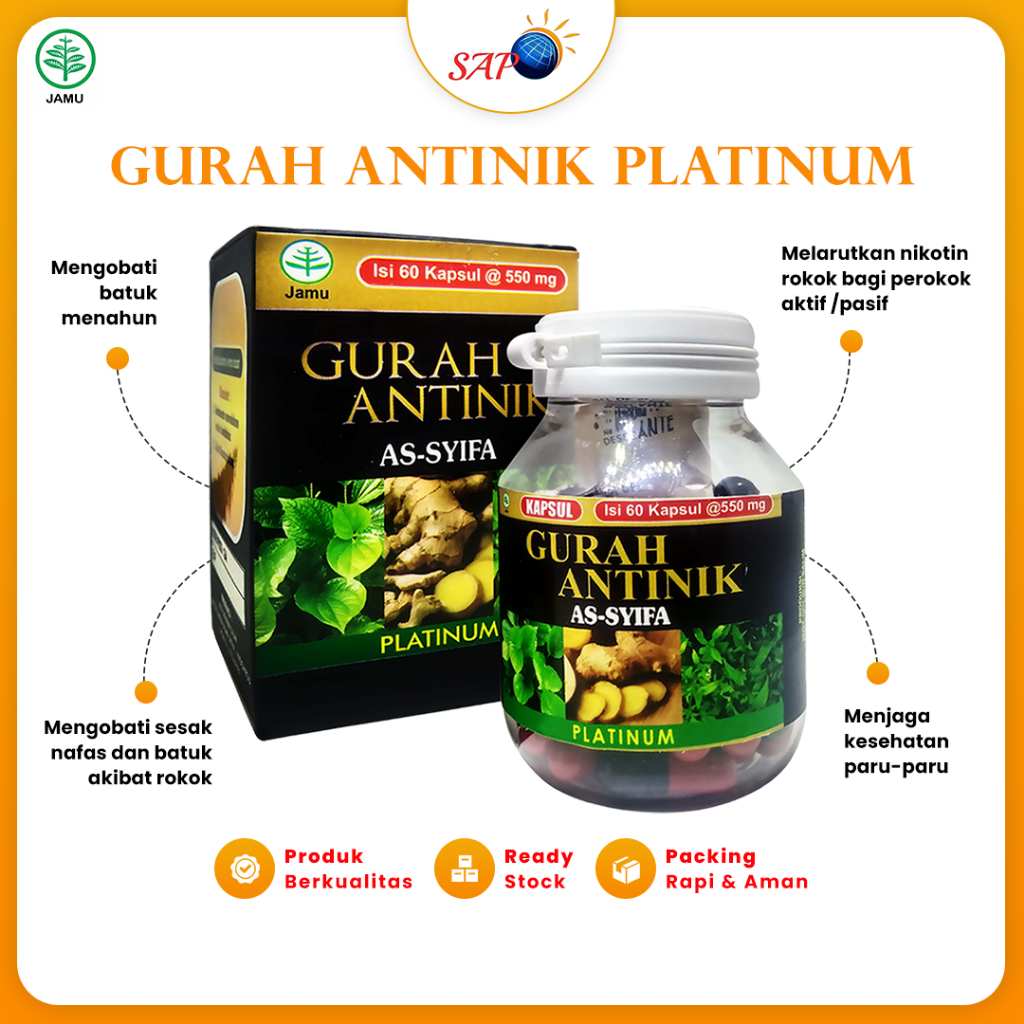 Jual Obat Herbal Kapsul Gurah Antinik As-Syifa Original Solusi Obatnya ...