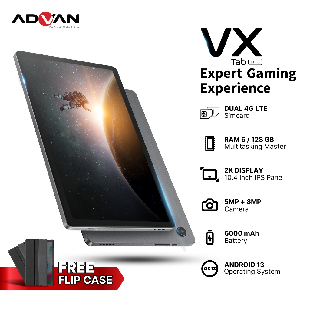 Jual ADVAN TAB VX LITE 10.4” Octa Core 2.0Ghz TABLET Android Dual SIM ...