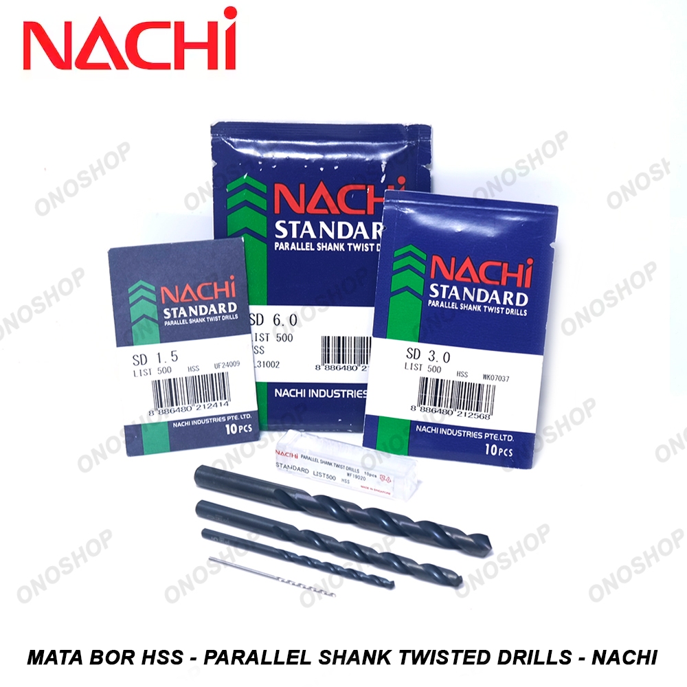 Jual Mata Bor HSS - Parallel Shank Twisted Drills - NACHI - 1,5 mm | Shopee Indonesia