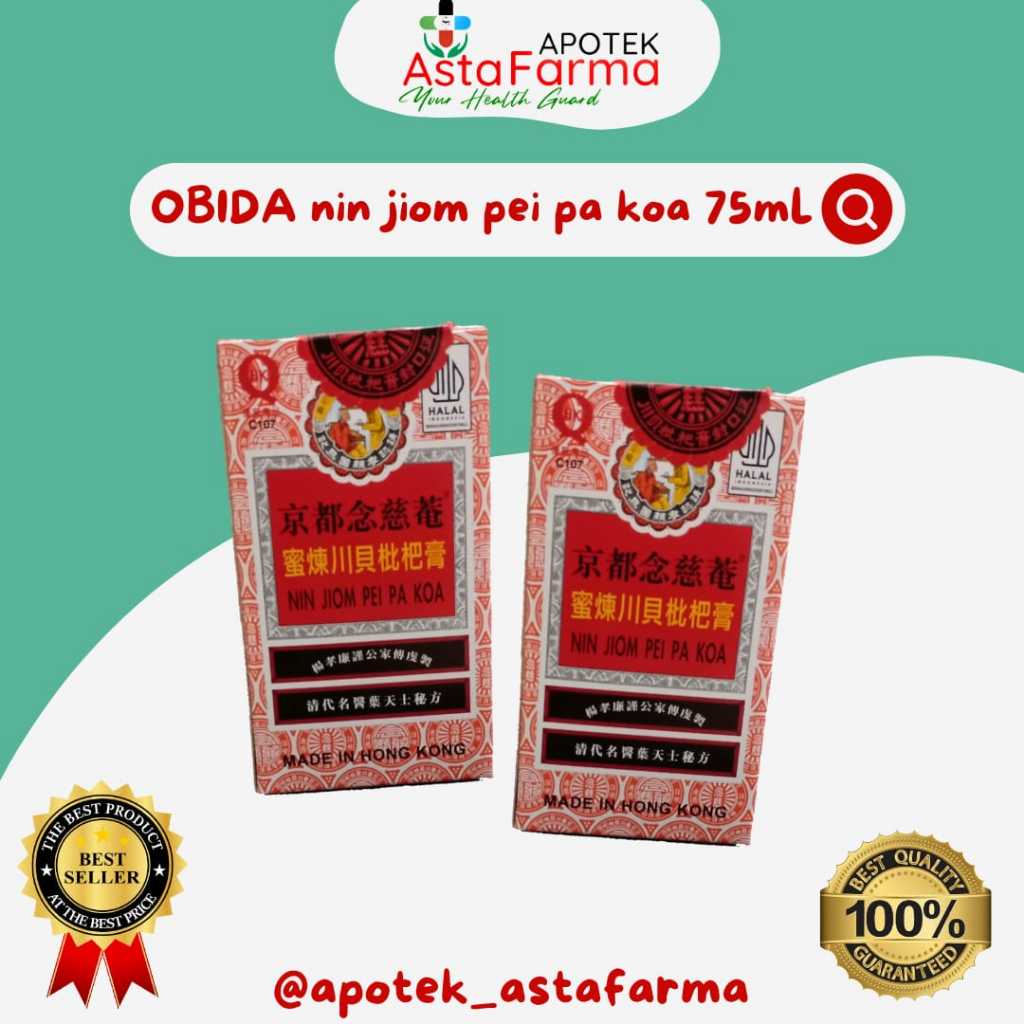 Jual NIN JIOM PA KOA OBIDA OBAT BATUK IBU DAN ANAK 75ml | Shopee Indonesia