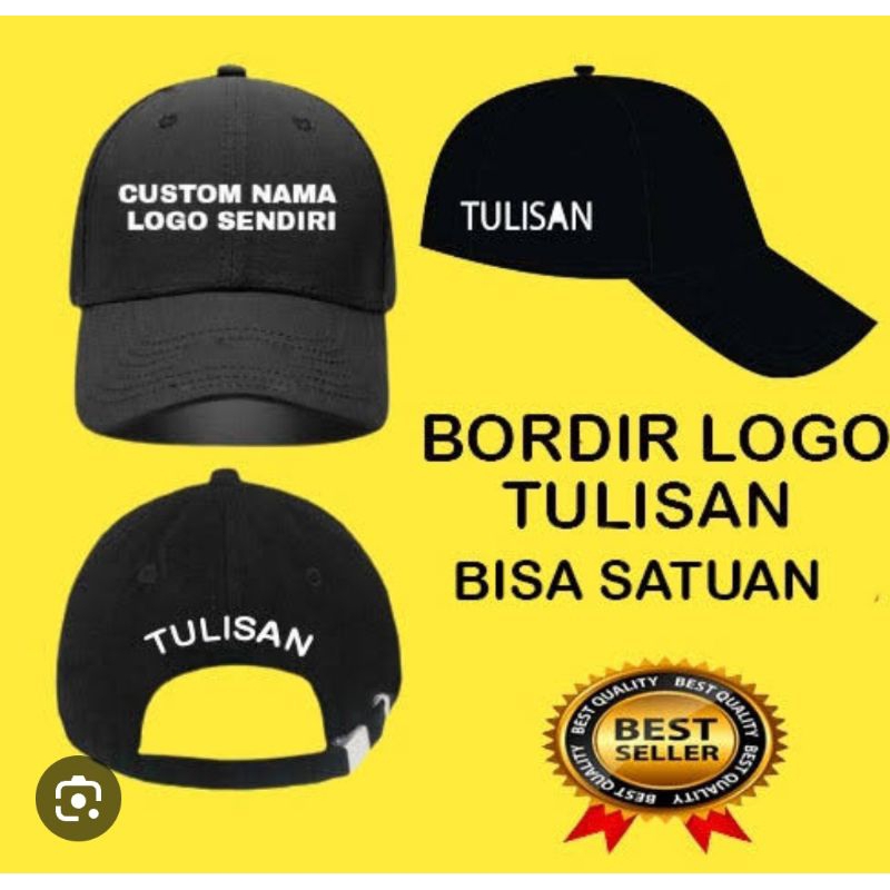 Jual Topi bordir custom satuan partai | Shopee Indonesia