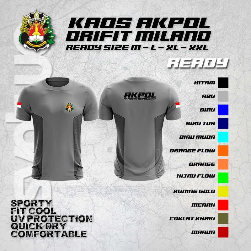 Jual Kaos Akpol / Kaos Akademi Kepolisan / Kaos jersey Akpol Bahan ...