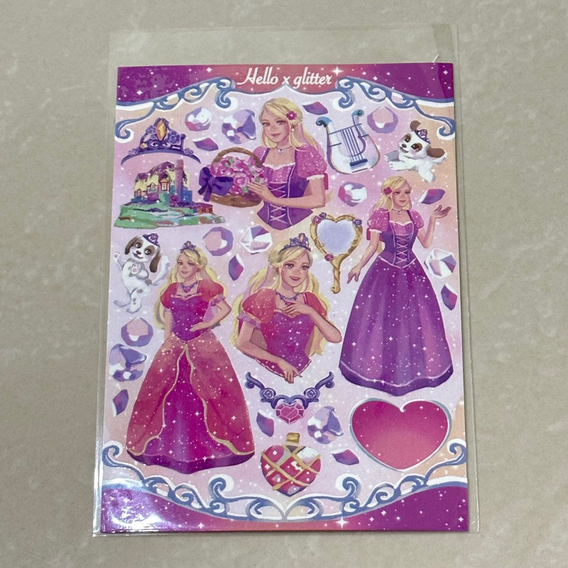 Jual helloxglitter barbie fanart removable sticker & art print/postcard ...