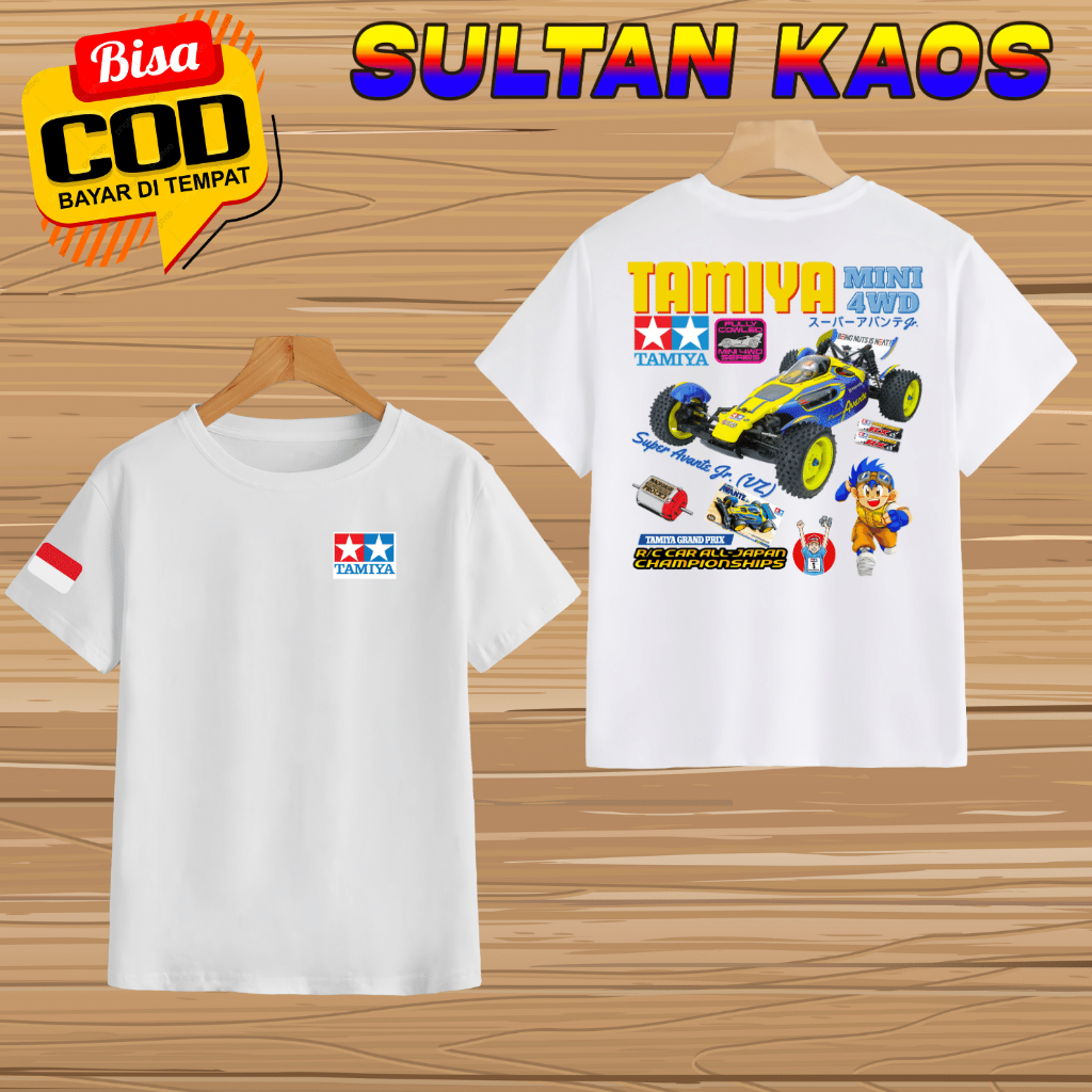 Jual -Tamiya Sultankaos89 Baju Kaos Tamiya Mini 4WD/Kaos Pecinta Mobil ...