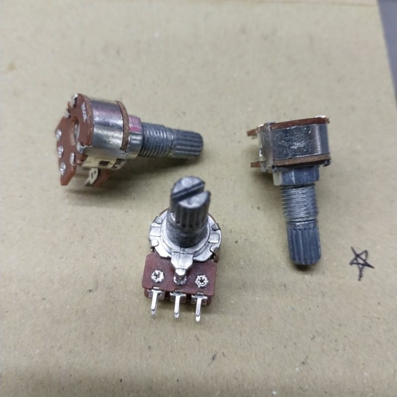 Jual Potensio 6 kaki B50K Mini Stereo | Shopee Indonesia