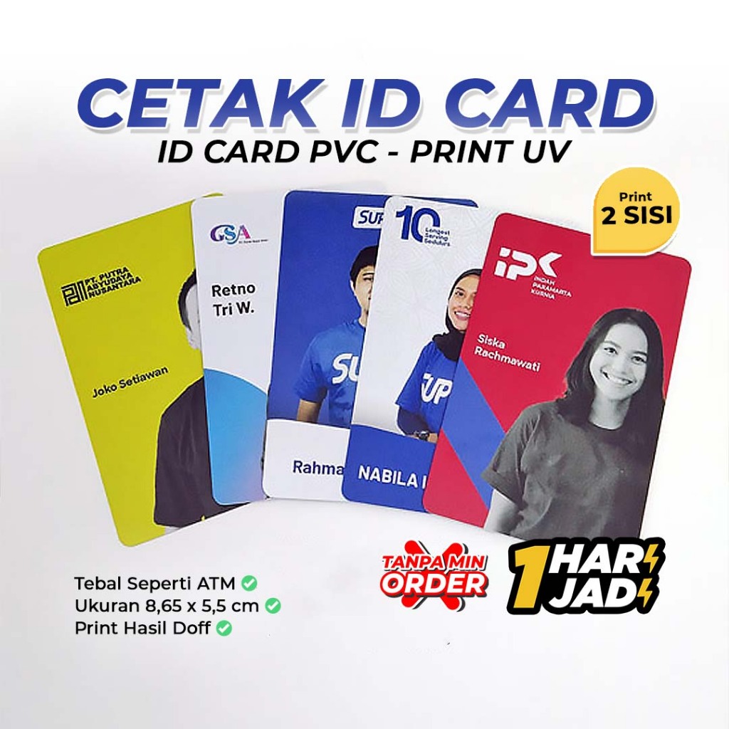 Jual Cetak ID Card PVC Premium Kartu Member | Cetak Kartu Anggota ...