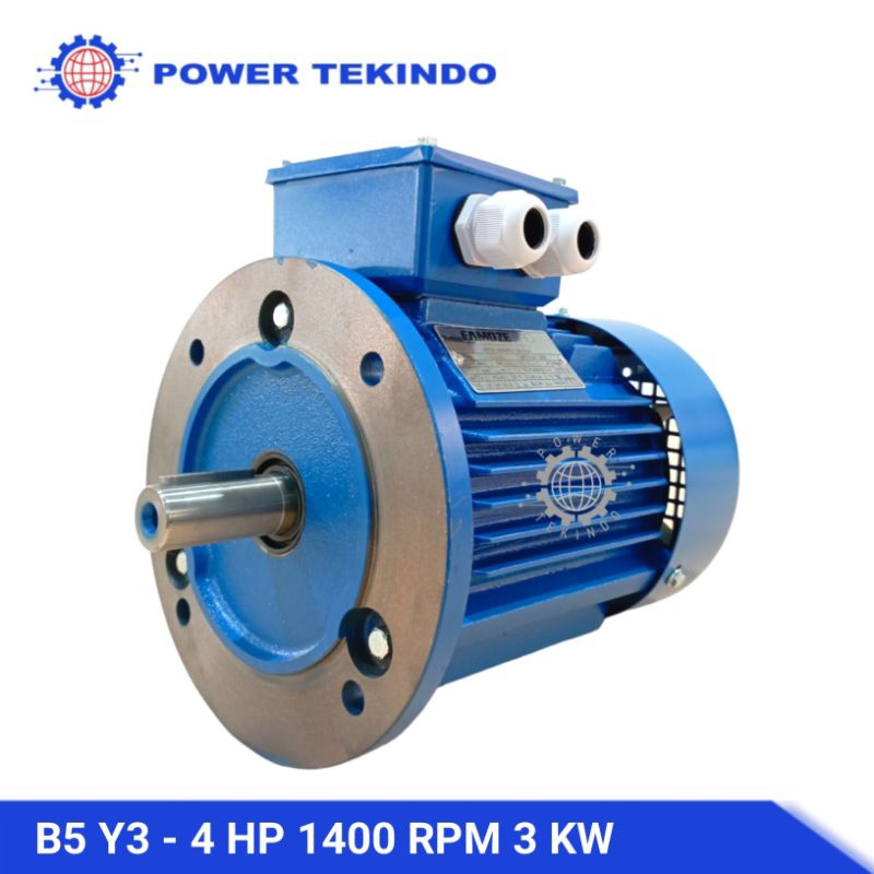Jual Famoze Pro Dinamo B5 3 Phase 4 HP 1400 RPM Tipe Y3 Flange Vertikal 3 KW Electric Motor ...