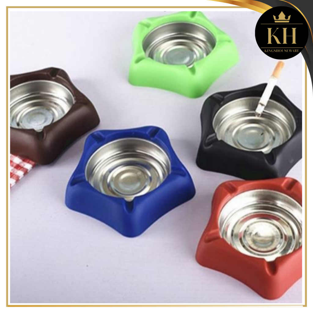 Jual KH - ASBAK ROKOK STAINLESS BULAT - ASBAK KOTAK STAINLES STEEL ...