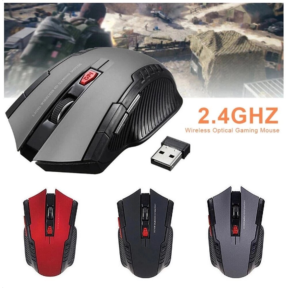 Jual Mouse Gaming Unik Berkualitas Tinggi TouchPad Wireless 2000 DPI ...