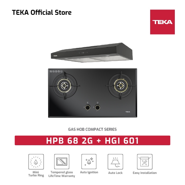 Jual Teka Kompor Tanam 2 Tungku HPB 68 2G Paket Cooker Hood HGI 601 Black | Shopee Indonesia