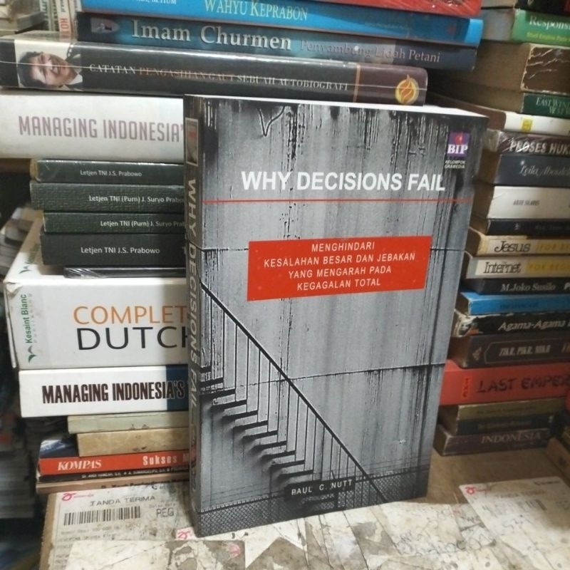 Jual WHY DECISIONS FAIL by Paul C Nutt | Shopee Indonesia