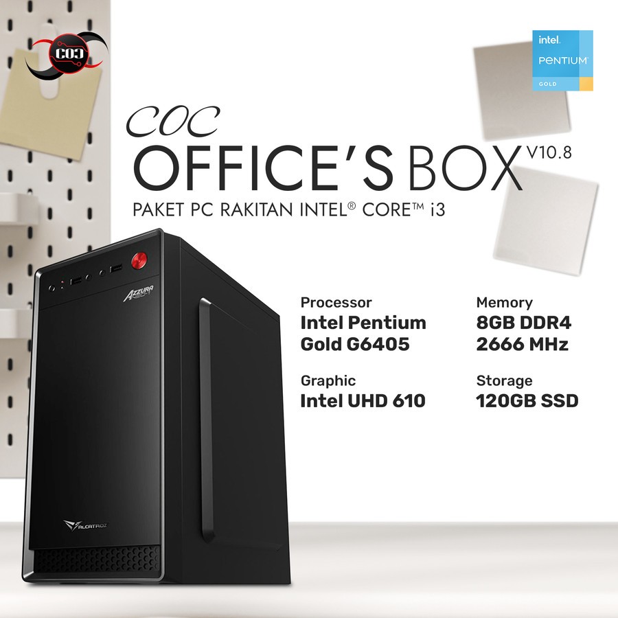Jual COC OFFICE'S BOX V10.8 - Paket PC Rakitan Office Intel | Shopee Indonesia