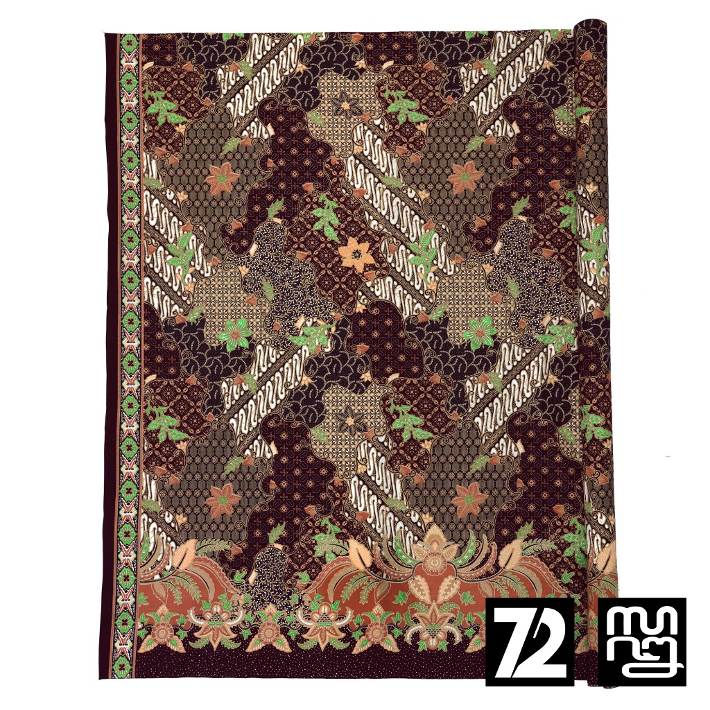 Jual KAIN BATIK PREMIUM Bahan Katun Motif Sekar Jagad Warna Ungu Violet ...