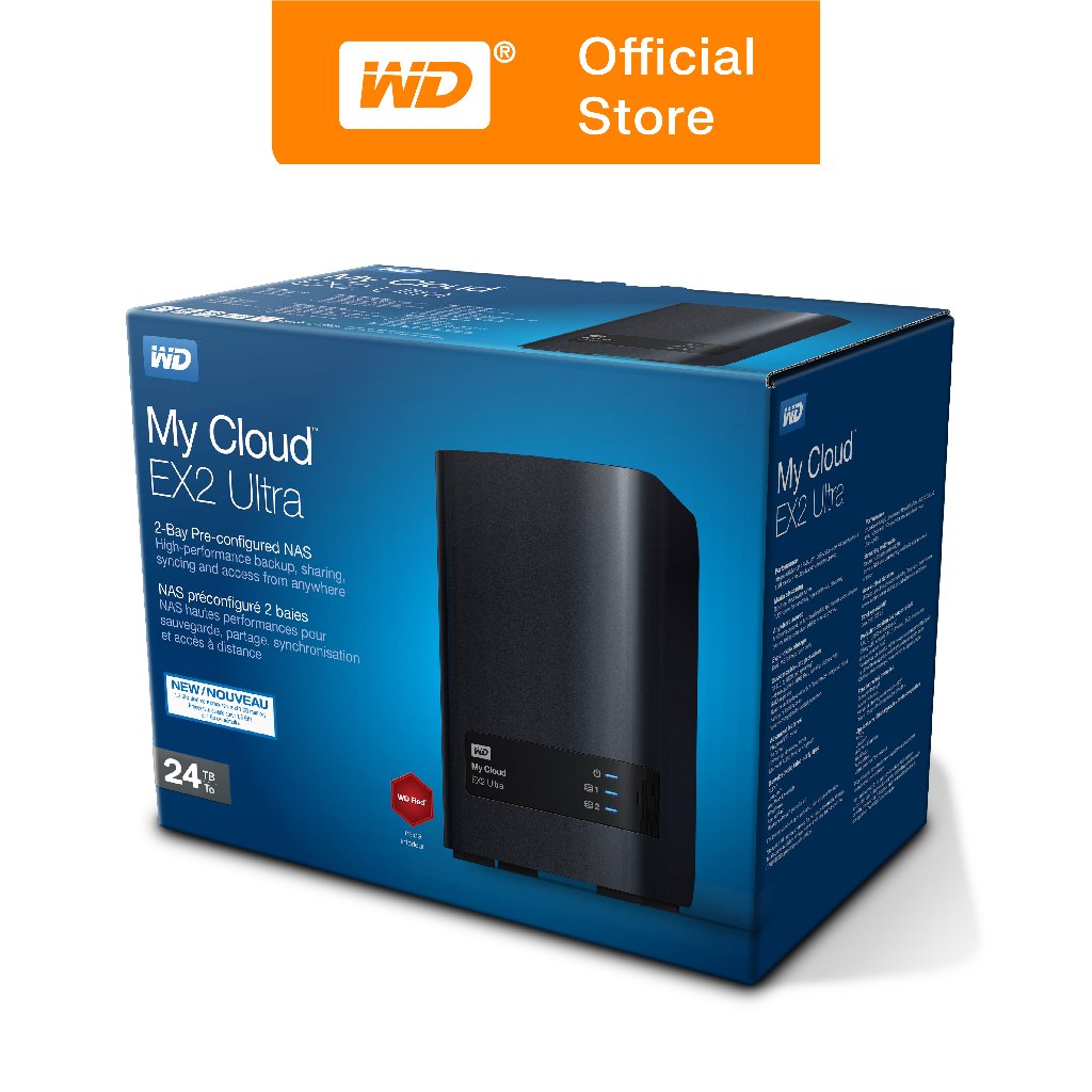 Jual WD My Cloud EX2 Ultra 24TB - NAS Personal Cloud External Storage | Shopee Indonesia