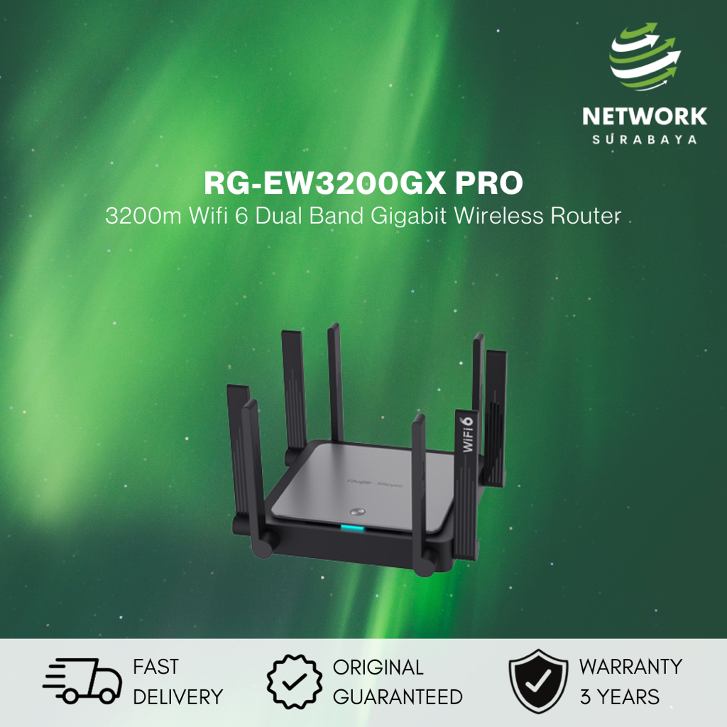 Jual RUIJIE REYEE RG-EW3200GX PRO 3200MBPS Wi-Fi 6 DUAL BAND GIGABIT ...