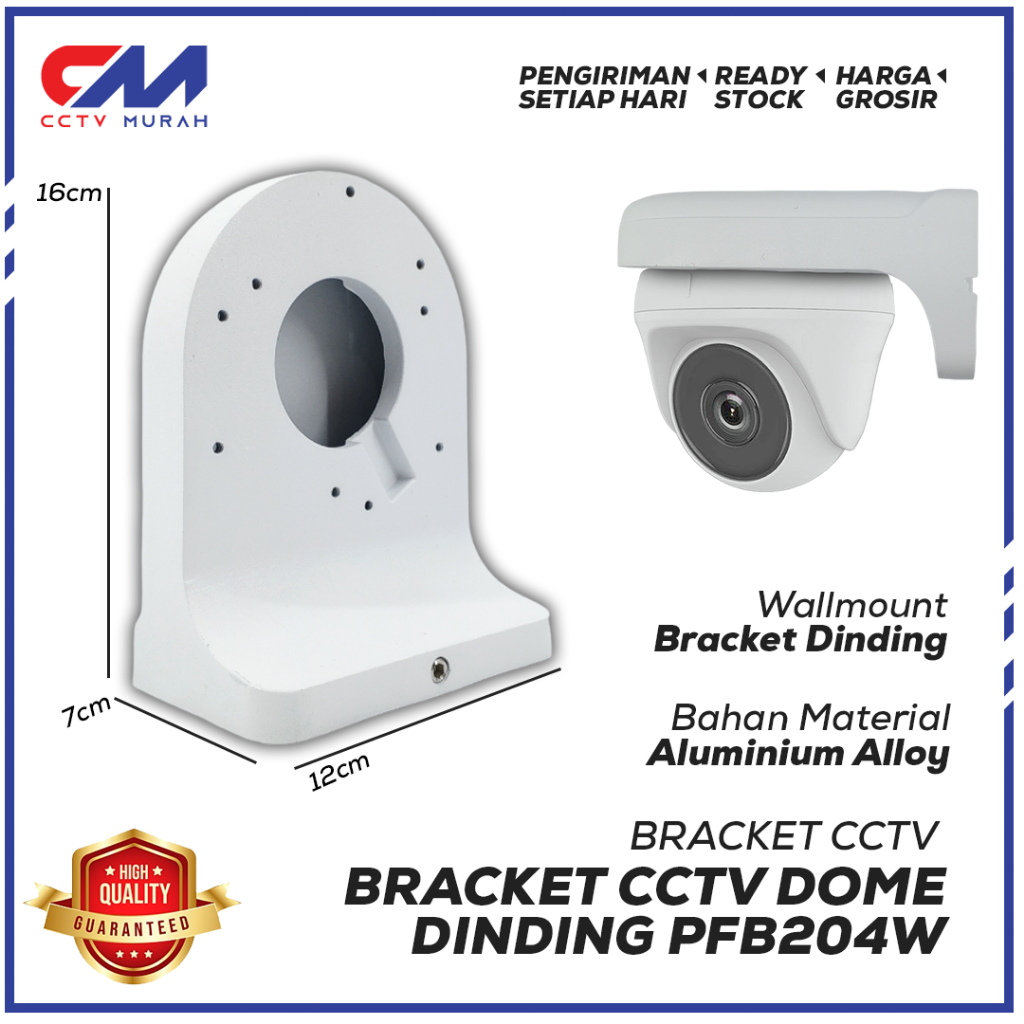 Jual Bracket Dome Dinding CCTV, Wallmount Bracket Camera CCTV PFB204W ...