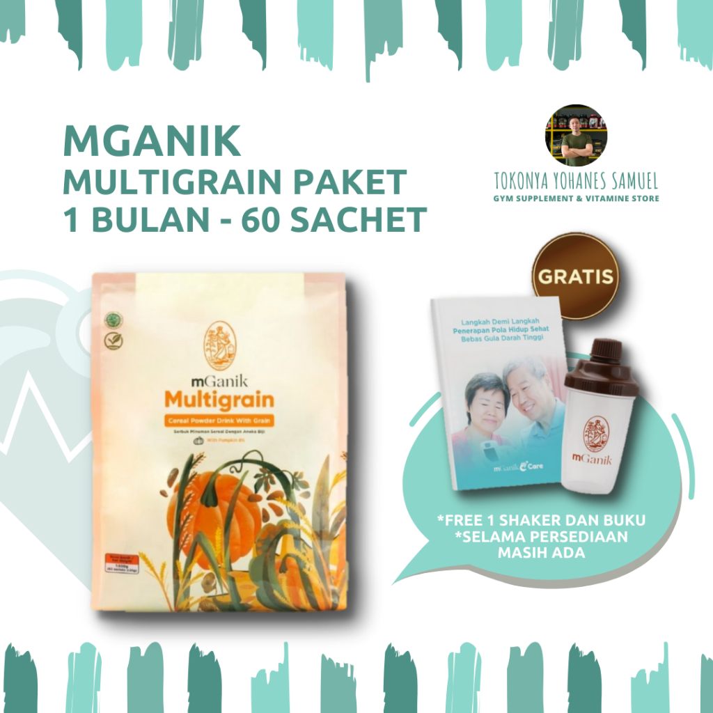 Jual MGanik Multigrain Superfood Nutrisi Diabetesi Paket 1 bulan - 60 ...