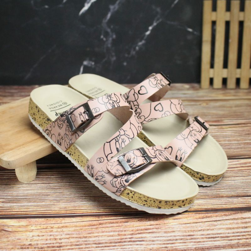 Jual Sandal Wanita Disney Slop Darcy Pink Terbaru Sandal Wanita ...