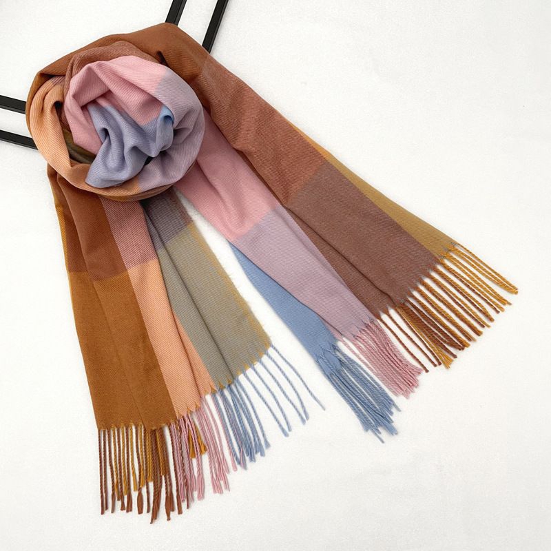 Jual NEW Syal Korea Scarf Wool Cashmere Immitation Fashion Winter ...