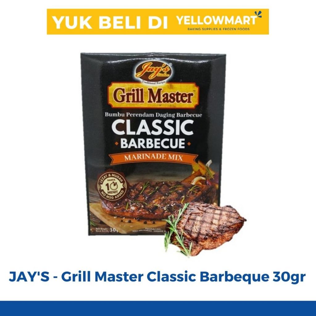 Jual JAY'S - Grill Master Classic Barbeque Bumbu Perendam Daging Bumbu ...