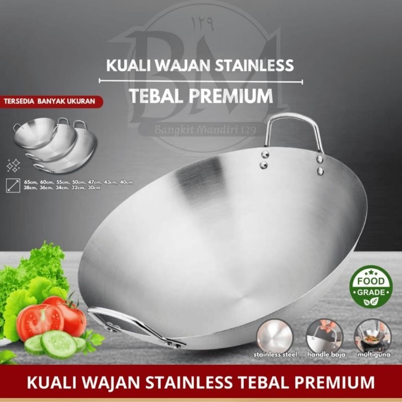 Jual Wajan Stainles Steel | SUBRON Wajan penggorengan Anti Lengket ...