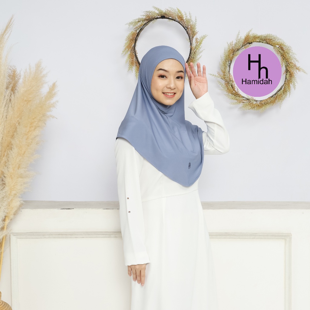 Jual HIJAB BERGO MALAY HAMIDAH / KERUDUNG INSTAN | Shopee Indonesia