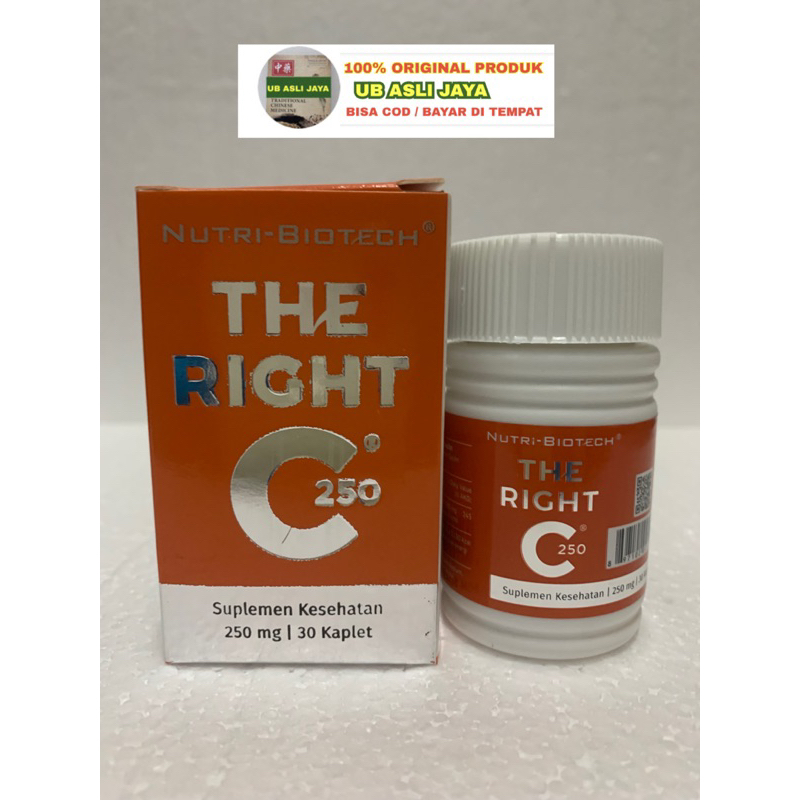 Jual Nutri biotech The right C 250mg 30 tablet | Shopee Indonesia
