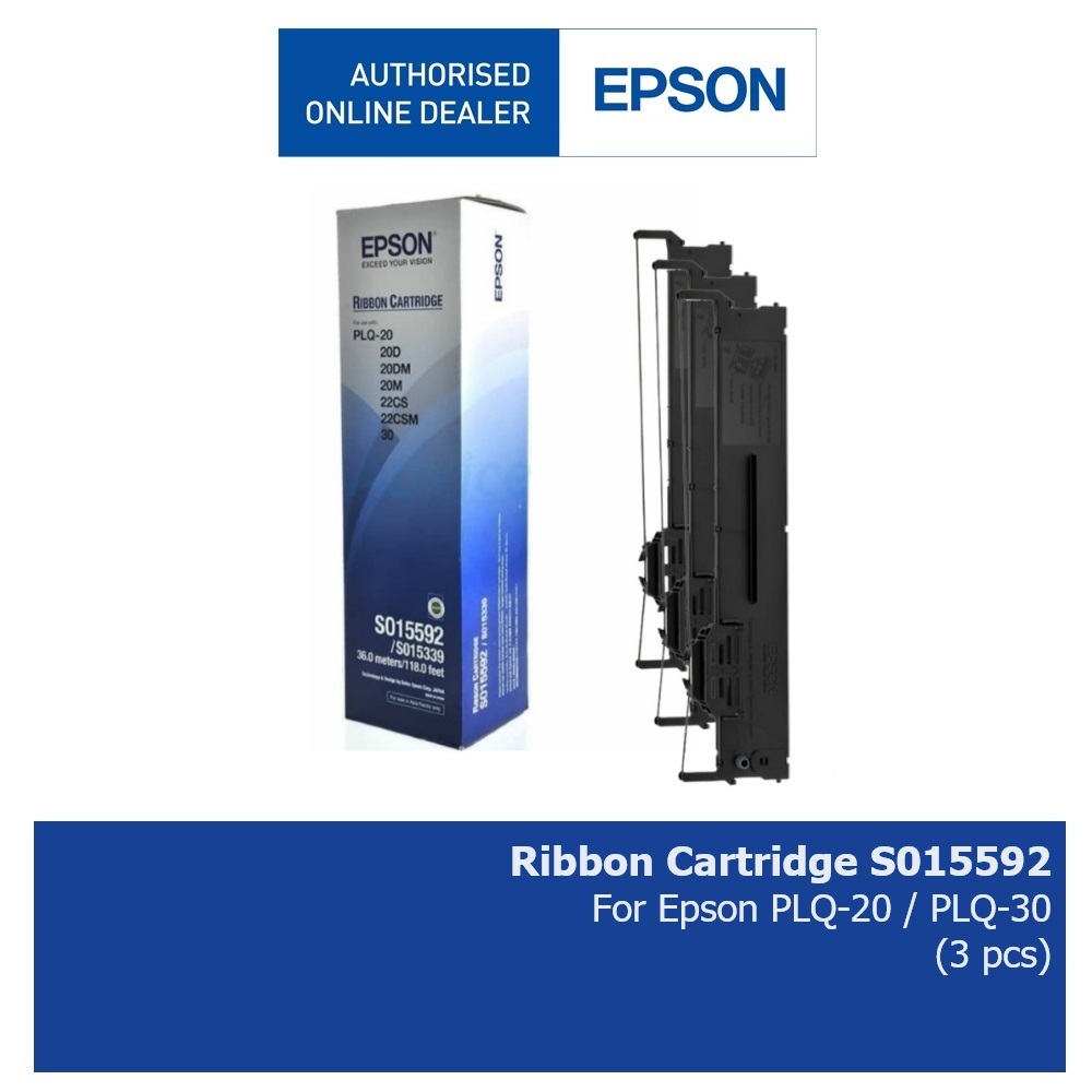 Jual Ribbon Cartridge Epson S015592 untuk PLQ20 / PLQ30 (isi 3 ...