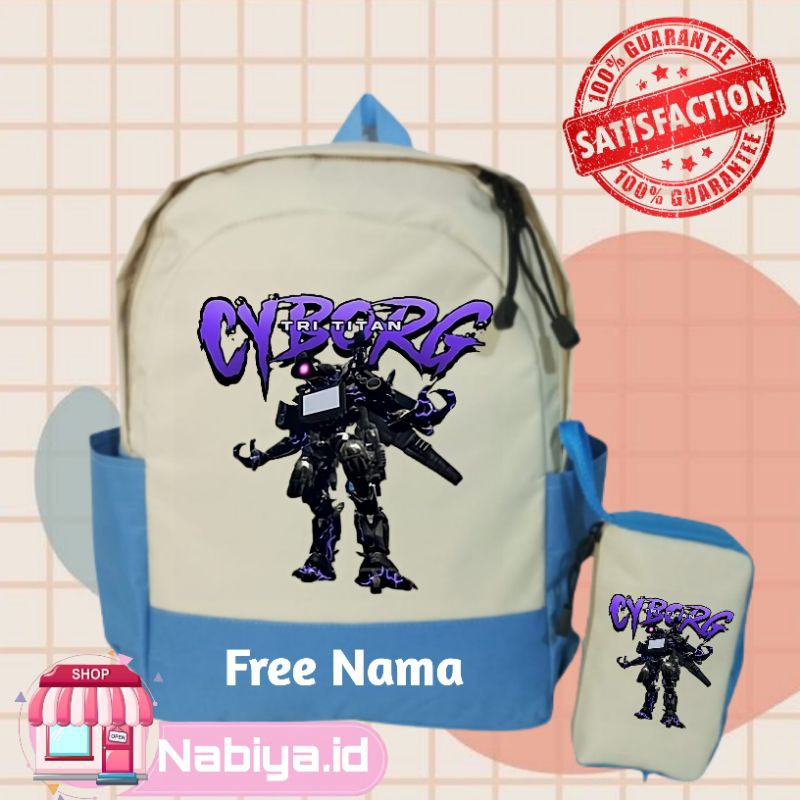 Jual TAS RANSEL CYBORG TRI TITAN BACKPACK ANAK SEKOLAH COSTUME GAMBAR ...