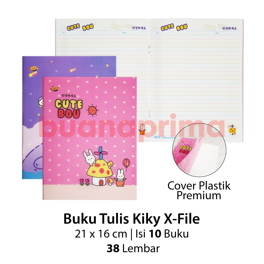 Jual Buku Tulis X-FILE KIKY 38 Lembar isi 10 Buku Notebook Sekolah ...