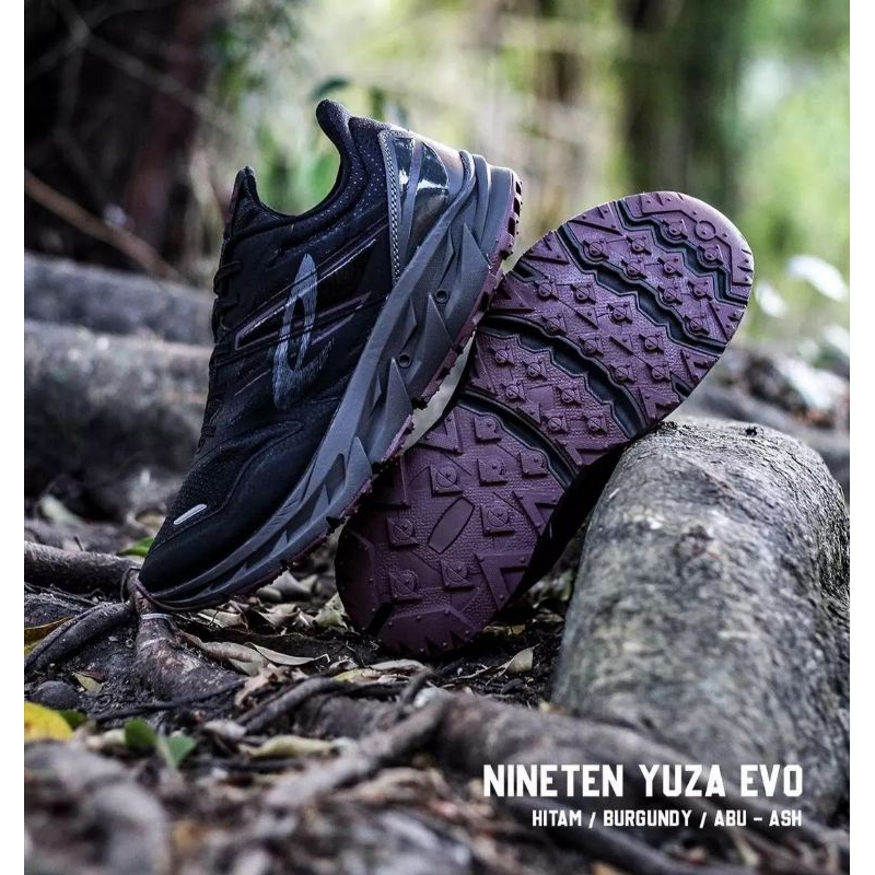 Jual Sepatu 910 NINETEN Original YUZA EVO - HITAM / BURGUNDY / ABU ...