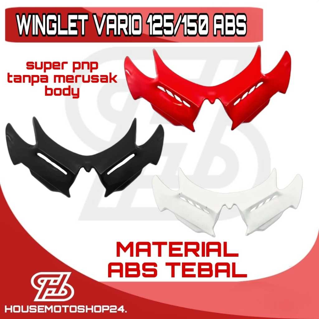 Jual WINGLET VARIO PLASTIK WINGLET VARIO 125 WINGLET VARIO 150 WINGLET ...
