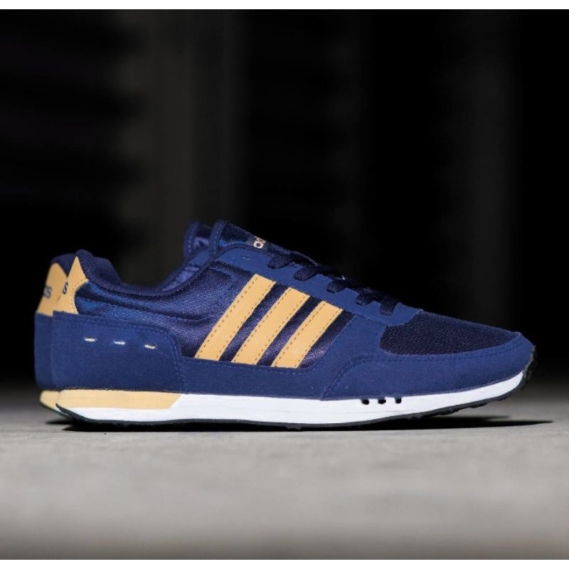 Jual Sepatu Running Adidas Neo City Racer Navy Brown (100% Original ...