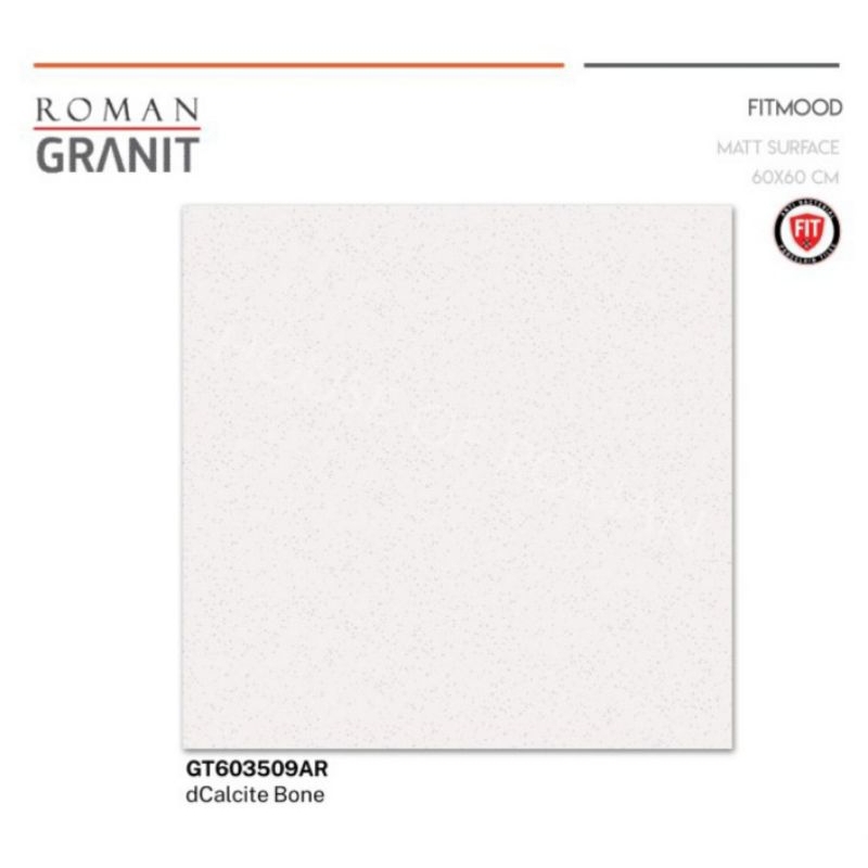 Jual ROMAN GRANIT 60X60 dCalcite Bone Lantai Putih Anti Slip/ LANTAI ...