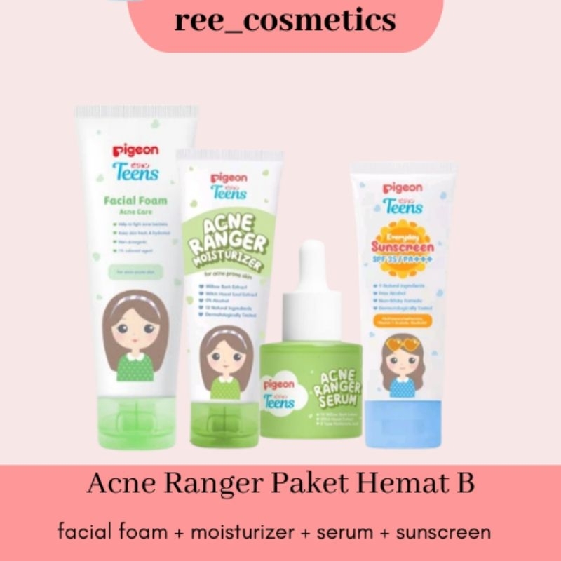 Jual Pigeon Teens Acne Ranger Paket Hemat | Skincare Remaja Untuk Kulit Berjerawat | Shopee ...