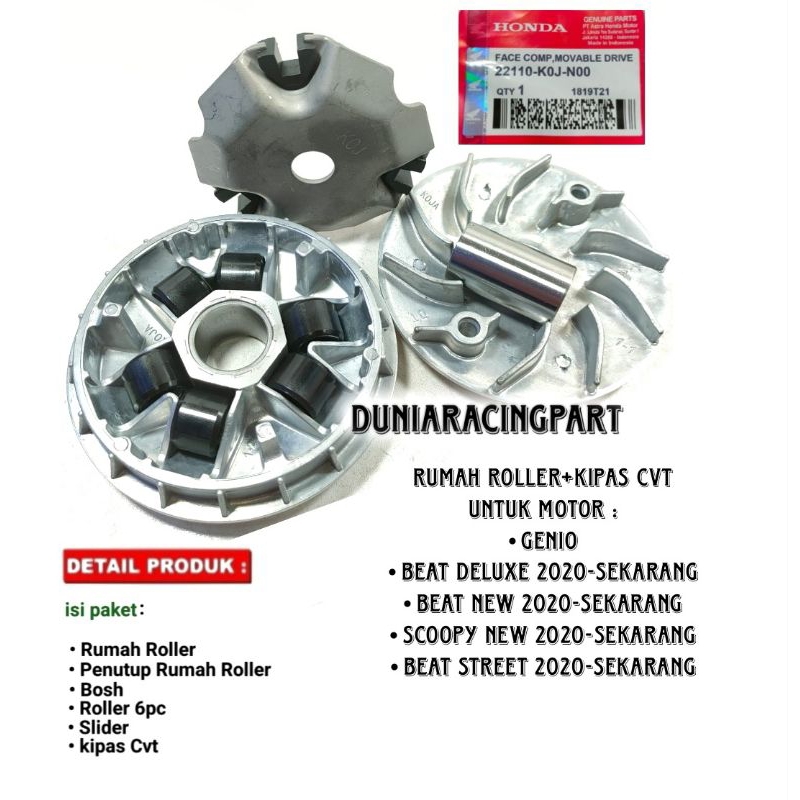 Jual Rumah Roller Assy Genio Beat Street New Beat Esp Beat LED Beat Deluxe Scoopy Esp KOJ ...