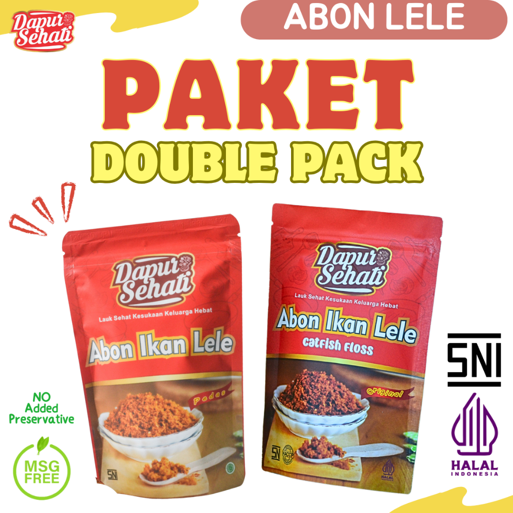 Jual Double Pack - Abon Ikan Lele Dapur Sehati 100% Dari Ikan Lele ...