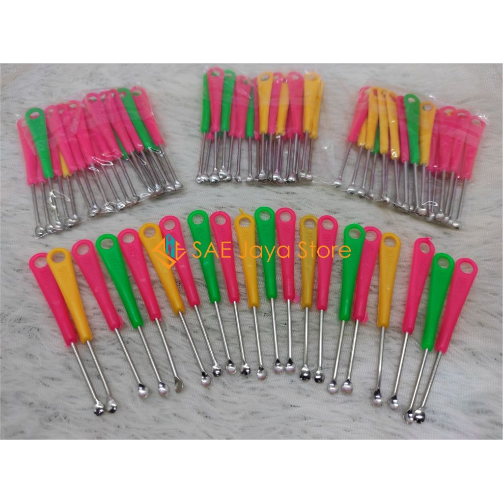 Jual (20 PCS) SAE - KOREK KUPING BESI GAGANG PLASTIK WARNA 2 0 0 8 ...